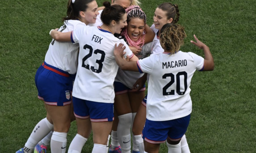 Rodman and Heaps Shine as USWNT Beats Brazil at Historic SoFi Match ...